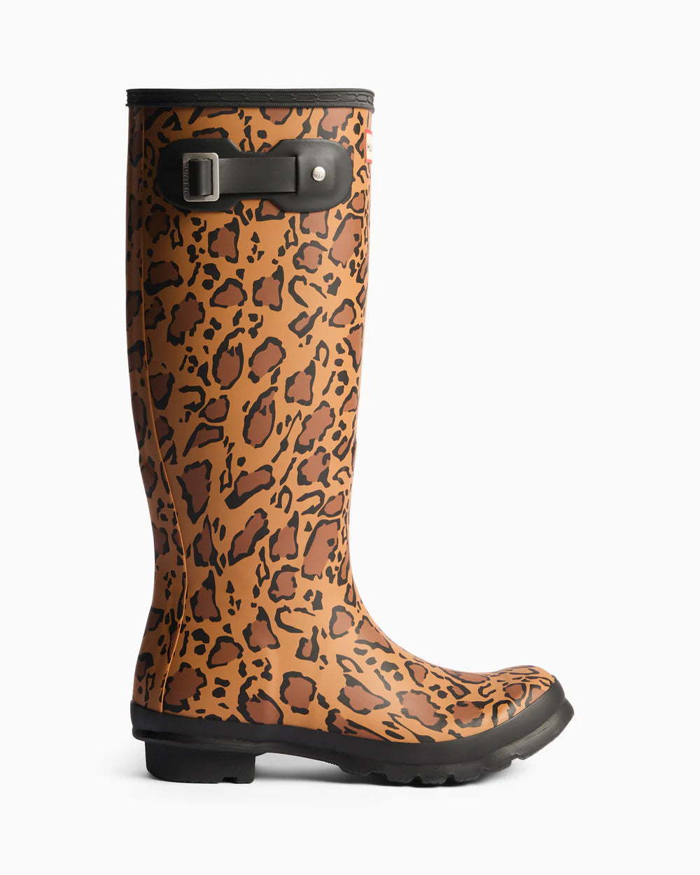 Women's Original Tall Leopard Print Boot Rich Tan/Saddle/Black – Hunter ...