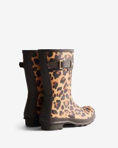 Women's Original Short Leopard Boot Leopard Print/Chocolate Brown ...